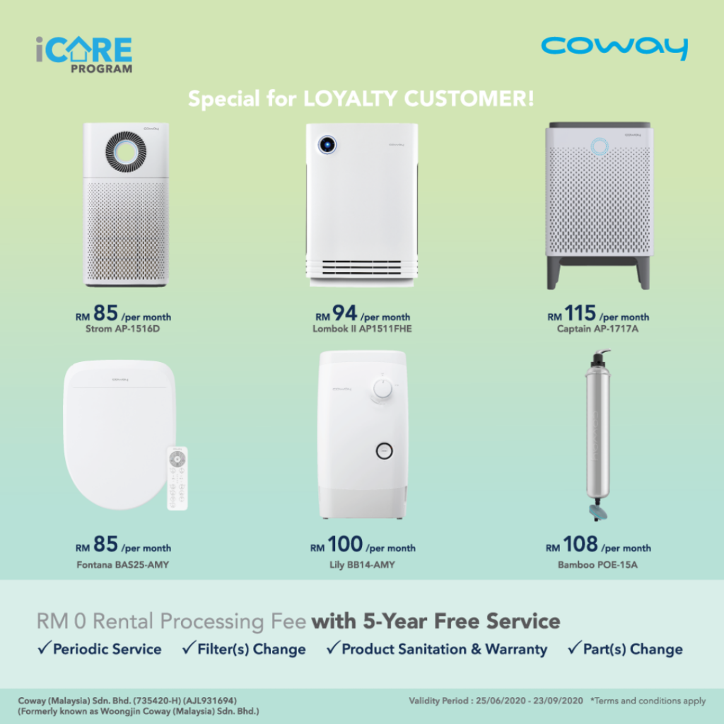 Coway Promotions | Promosi Coway | Coway Malaysia Promotion